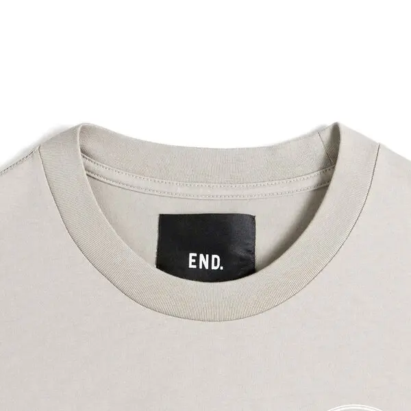 END. Leisure T-shirt With Graphic Print - Ash Grey
