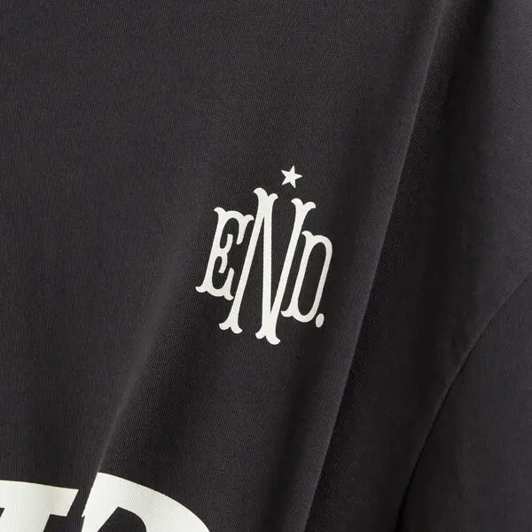 END. Airlines Short Sleeve T-shirt - Cinder Black