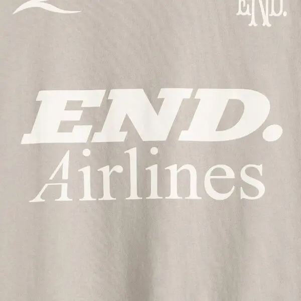 END. Airlines Short Sleeve T-shirt - Ash Grey