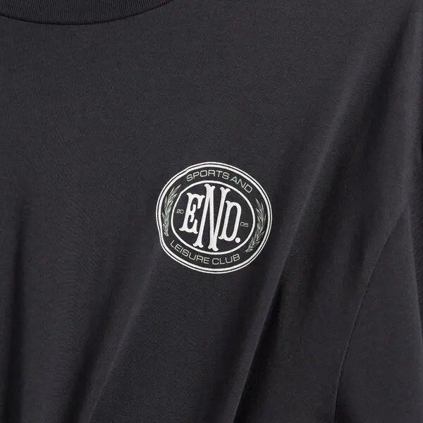 END. Leisure Long Sleeve T-shirt - Cinder Black
