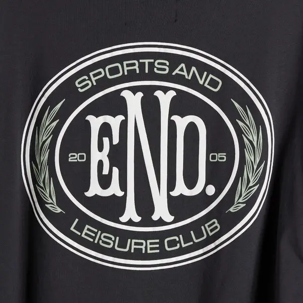 END. Leisure Long Sleeve T-shirt - Cinder Black