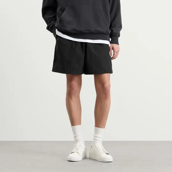END. Flight Drawstring Short - Black