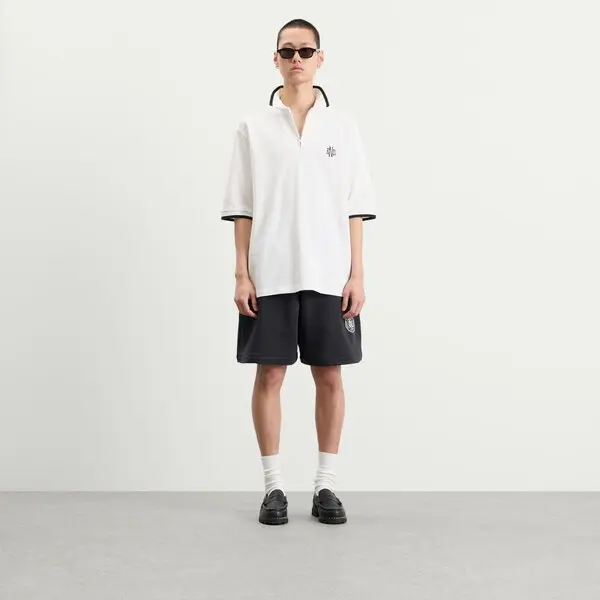 END. Piquet Polo - Off White/ciner Black