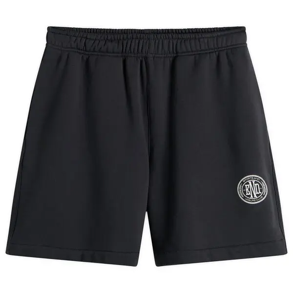 END. Drawstring Sweat Shorts With Crest
