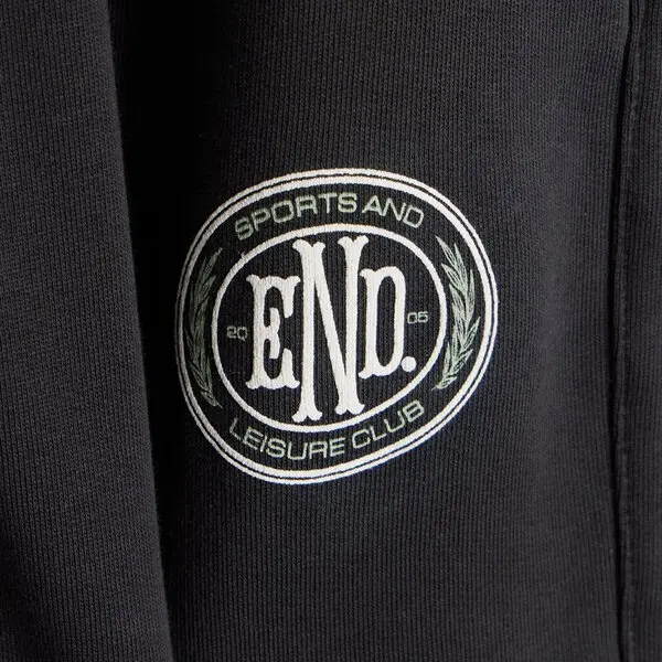 END. Drawstring Sweat Shorts With Crest