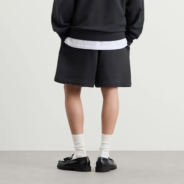END. Drawstring Sweat Shorts With Crest