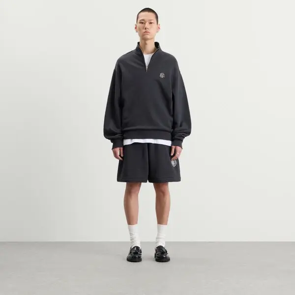 END. Drawstring Sweat Shorts With Crest