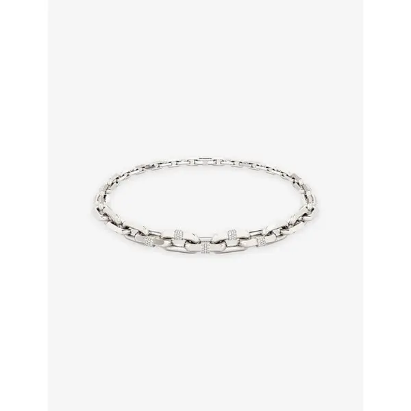 PHORIA Sterling And White Topaz Necklace
