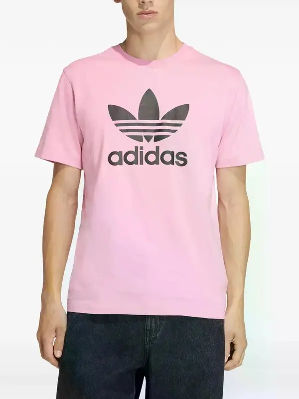 Adidas Logo-print T-shirt - Pink