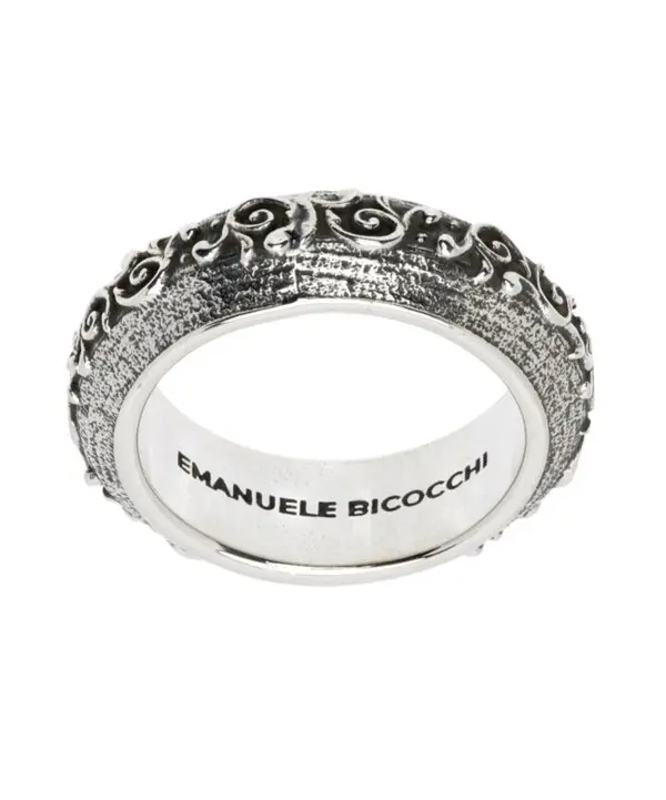 Emanuele Bicocchi Floral Pattern Ring