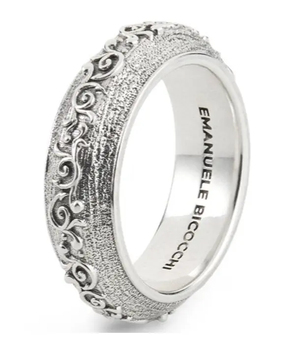 Emanuele Bicocchi Floral Pattern Ring