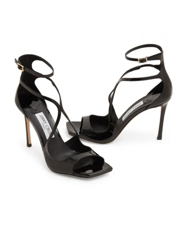 JIMMY CHOO Square-toed High-heeled Sandals