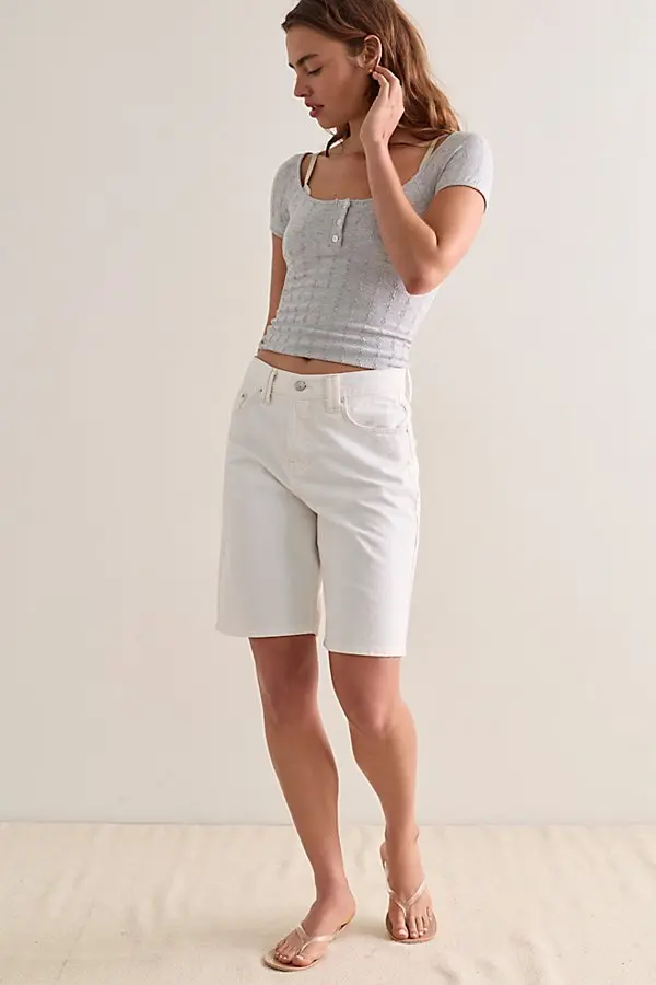Free People So Soft Pointelle Henley Top