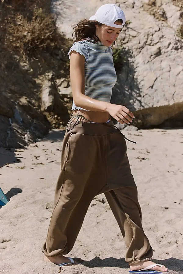 Free People Down Time Joggers - Hickory