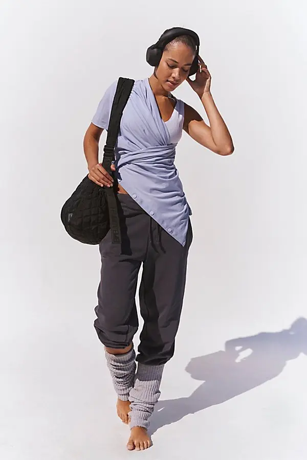 Free People Convertible Studio Wrap - Slate
