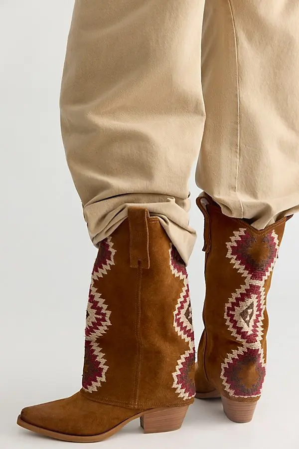 Free People Fp Collection Suede Western Boots