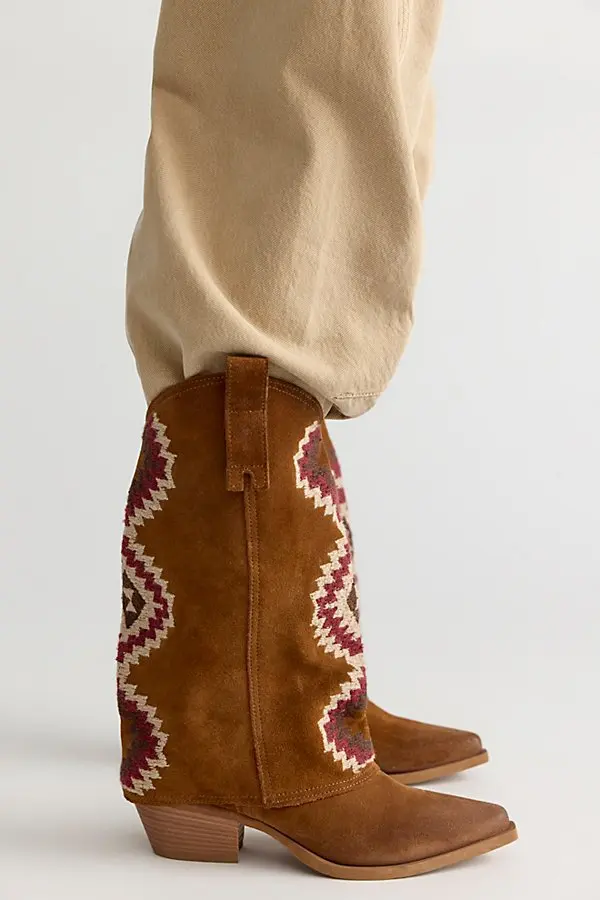 Free People Fp Collection Suede Western Boots