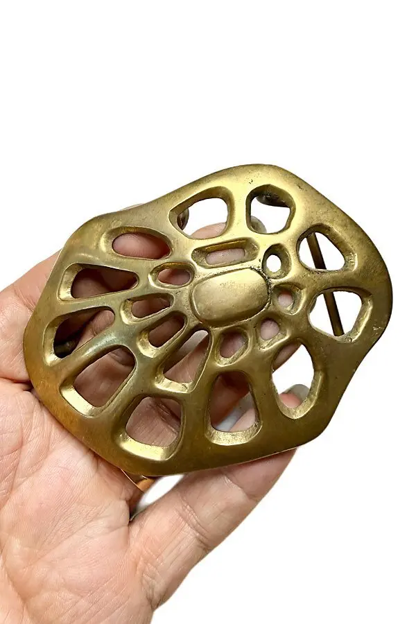 LUX REVIVAL Vintage 1960s Abstract Belt Buckle