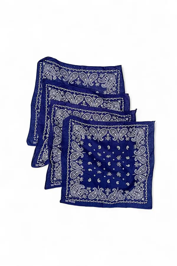SHARPLILTEETH Vintage Fast Color Trunk Up Elephant Bandana Selected By