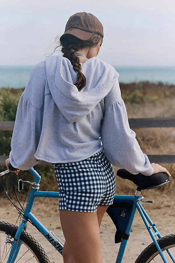 Free People Dream Team Zip-up Hoodie - Heather Grey
