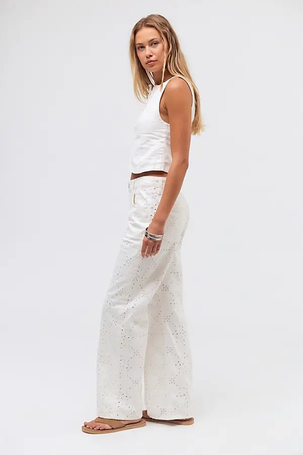 Citizens Of Humanity Cutwork Lindz Easy Straight Jeans