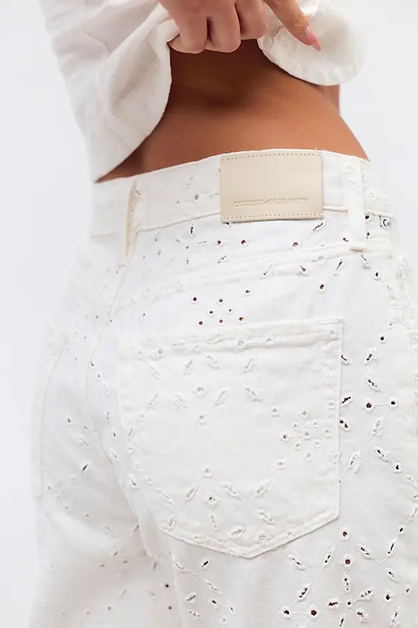 Citizens Of Humanity Cutwork Lindz Easy Straight Jeans