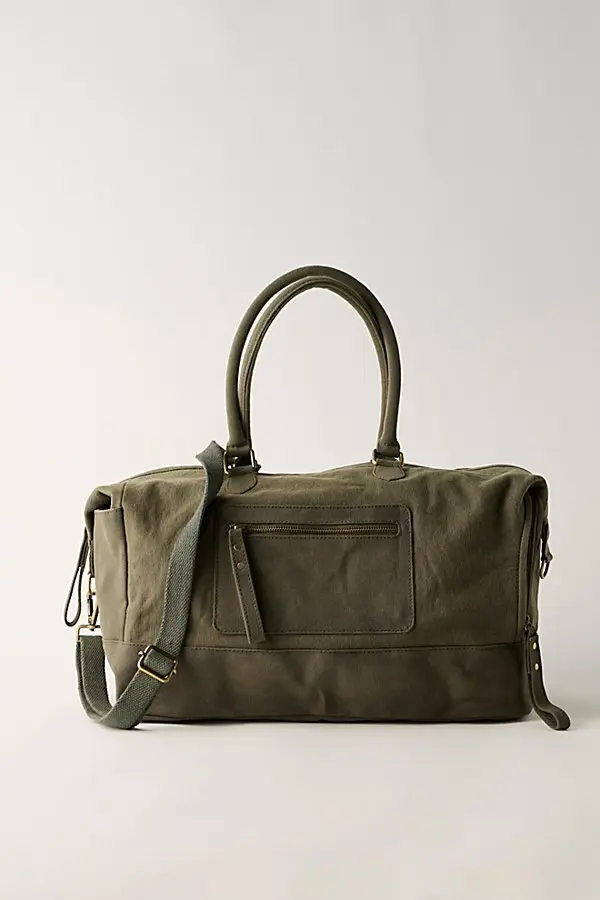 Free People Washed Canvas Weekender Bag
