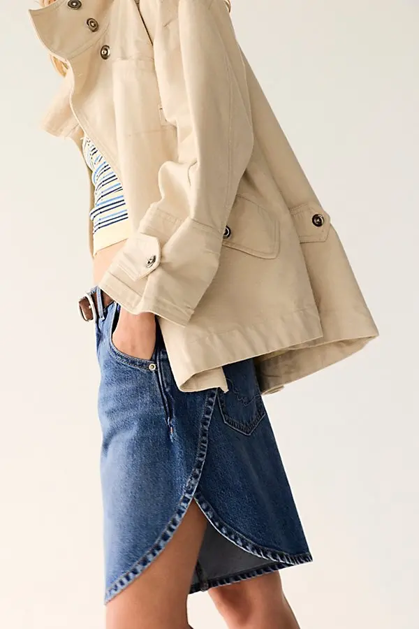 Free People We The Free Tough Love Petal Denim Shorts