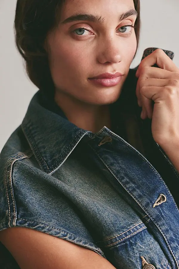 Free People We The Free Goldie Denim Vest