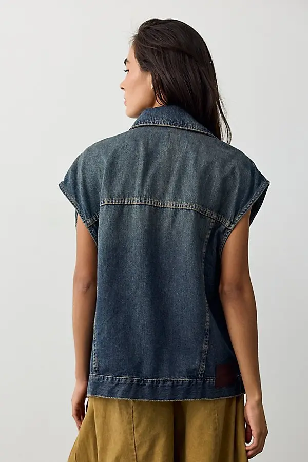 Free People We The Free Goldie Denim Vest