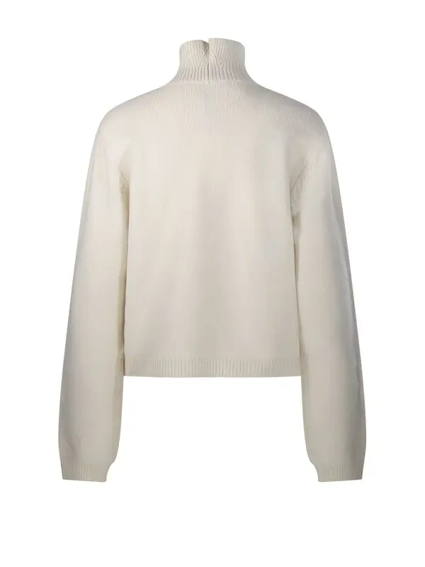 RÓHE Cropped Turtleneck Knitted Sweater