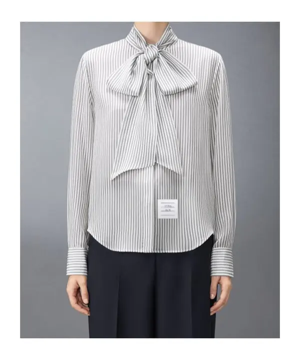 Thom Browne Striped Silk-satin Shirt