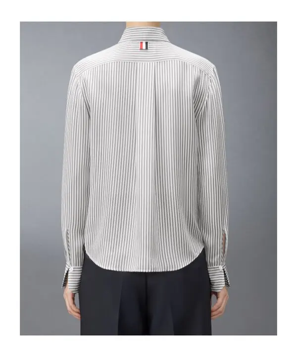 Thom Browne Striped Silk-satin Shirt