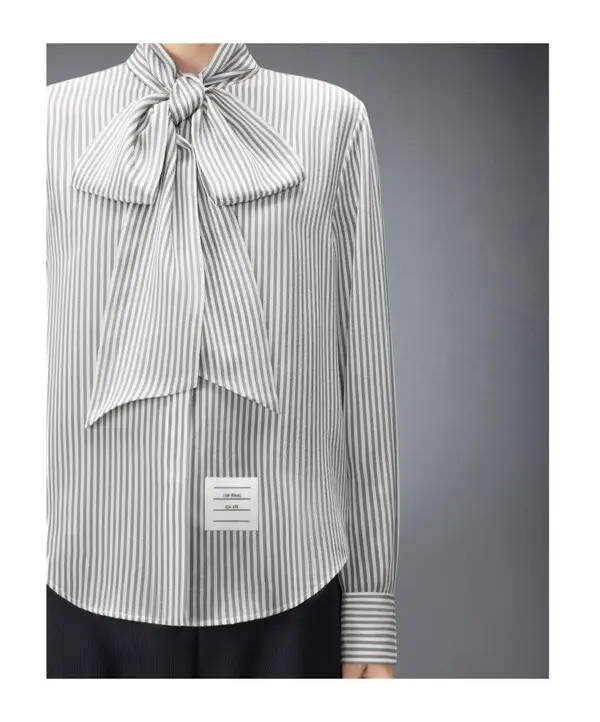 Thom Browne Striped Silk-satin Shirt