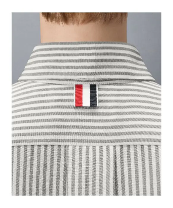 Thom Browne Striped Silk-satin Shirt
