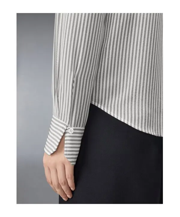 Thom Browne Striped Silk-satin Shirt
