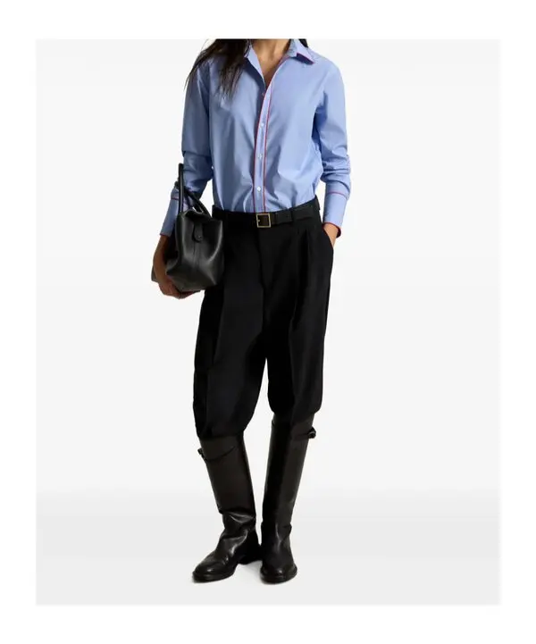 Polo Ralph Lauren Contrast-piping Stretch Shirt