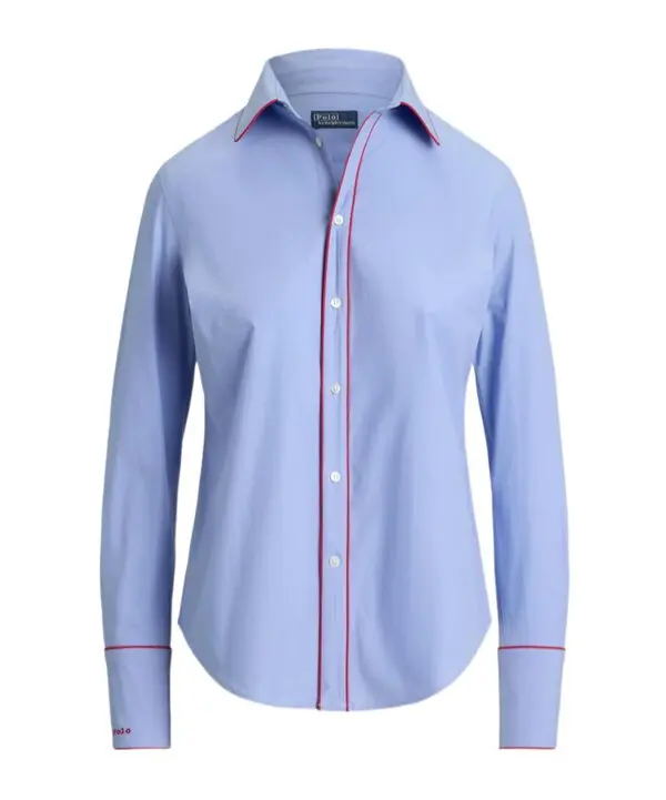 Polo Ralph Lauren Contrast Piping Button-up Shirt - Blue