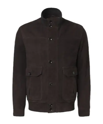 Brioni Suede Bomber Jacket
