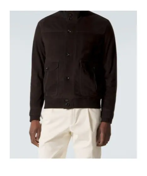 Brioni Suede Bomber Jacket