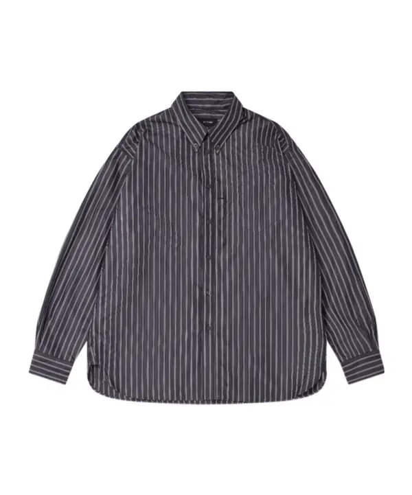 WILLY CHAVARRIA Veterano Striped Shirt - Black