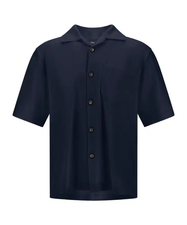 Herno Short-sleeve Chest-pocket Shirt