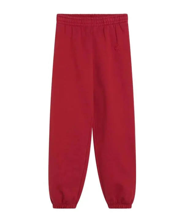 ANINE BING Logo Embroidered Sweatpants - Red