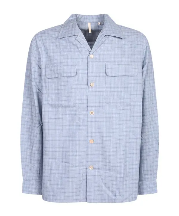 SUNFLOWER Straight-hem Checked Shirt