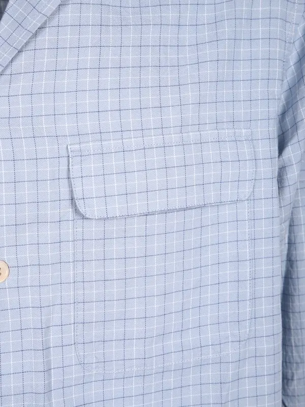 SUNFLOWER Straight-hem Checked Shirt