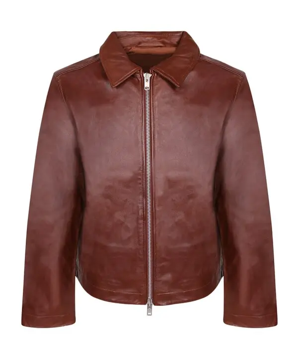 SUNFLOWER Zip-up Jacket - Cognac