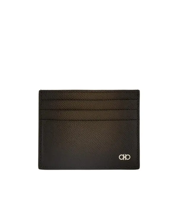 FERRAGAMO Micro Gancini Credit Card Holder