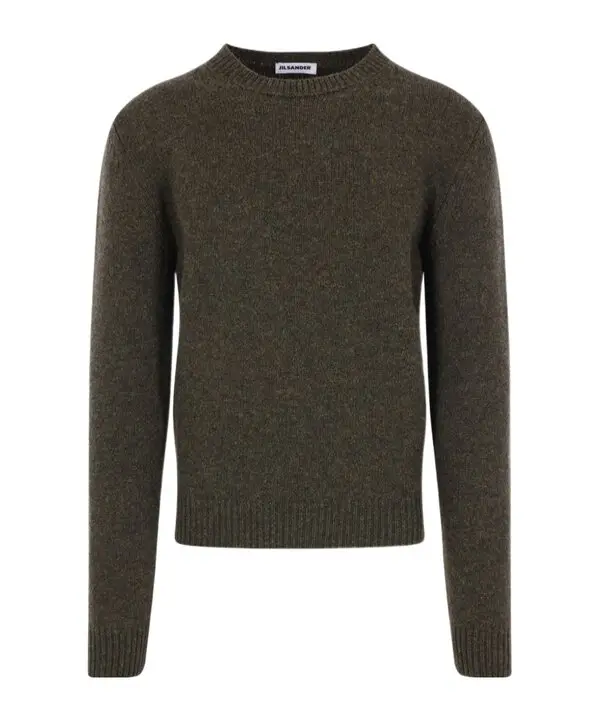 JIL SANDER Crewneck Knitted Jumper - Black