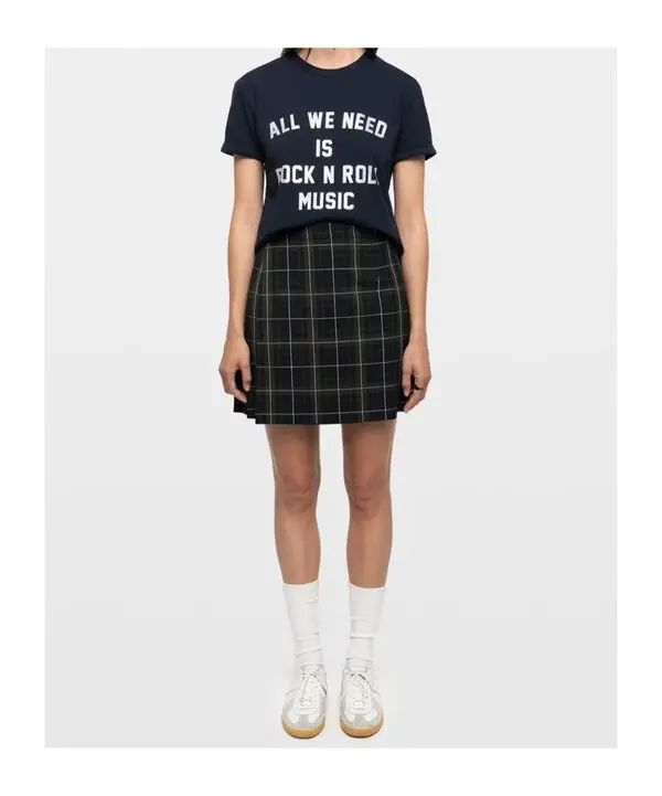 Zadig&Voltaire Jumi Tartan-print Pleated Skirt