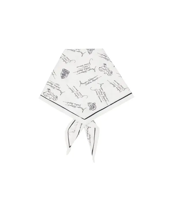 Maison Kitsuné Poetic Paris Printed Scarf